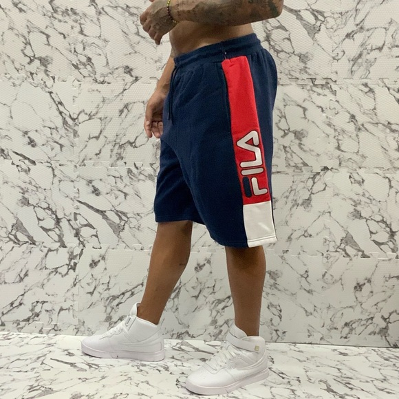 Fila | Shorts | Mens Fila Navy Red White Short | Poshmark